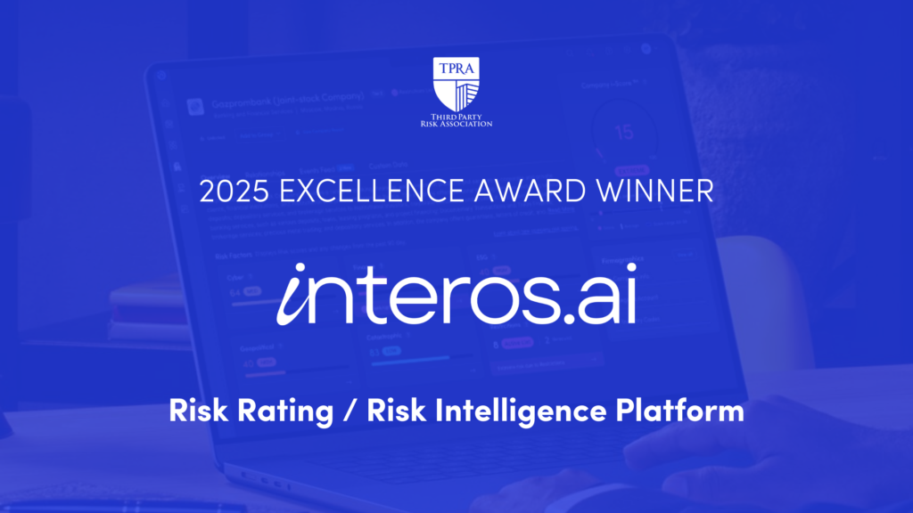 interos.ai Named 2025 Excellence Award Winner for Risk Rating and Risk ...